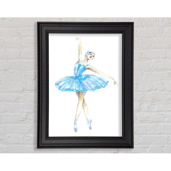 Rosdorf Park Blue Ballerina 5 - Single Picture Frame Art Print ...